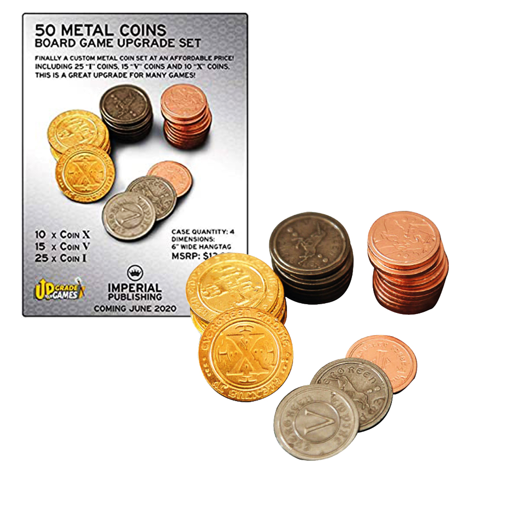 50 Metal Industrial Coin Board Game Upgrade Set | Τοκενς / Νομίσματα ...