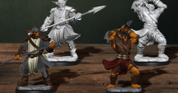 Critical Role Unpainted Miniatures: Bugbear Fighter Male