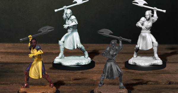 Critical Role Unpainted Miniatures: Half-Elf Echo Knight and Echo ...