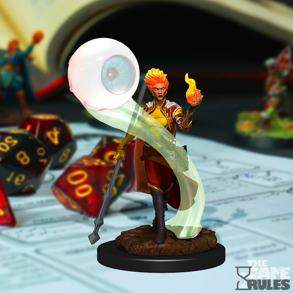D&D Icons of the Realms Premium Figures: Fire Genasi Wizard Female ...