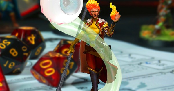 D&D Icons of the Realms Premium Figures: Fire Genasi Wizard Female ...