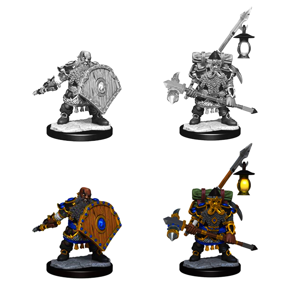 D&D Frameworks: Dwarf Fighter Male | RPG Μινιατούρες - The Game Rules