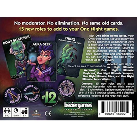 One Night Ultimate: Bonus Roles (Exp) - The Game Rules