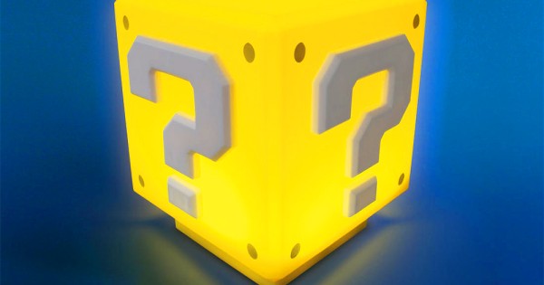 Super Mario: Question Block (Old-School) - Φωτιστικό | Merchandise ...