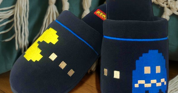 Pac-Man vs Ghost - Μαύρες Παντόφλες (42-45) | Ρουχισμός / Αξεσουάρ ...