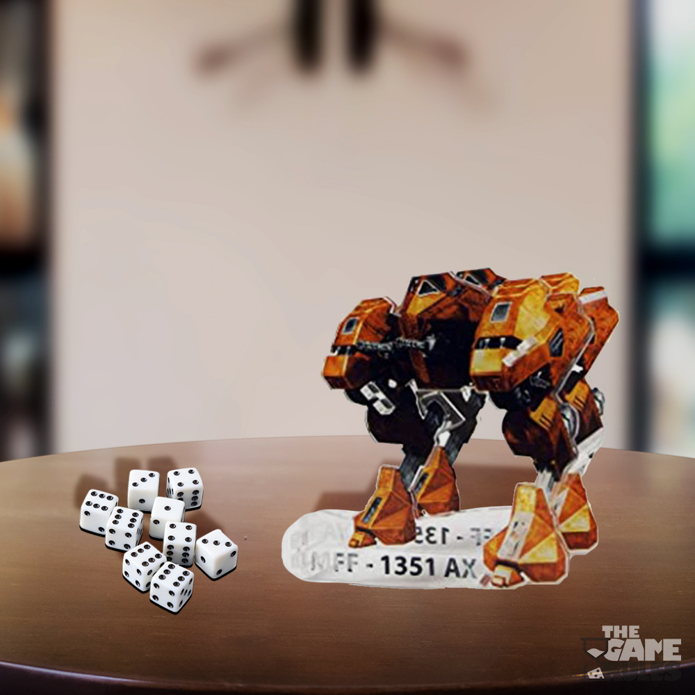 e-Raptor Dice Tower MFF Mech Yellow | Αξεσουάρ Ζαριών - The Game Rules
