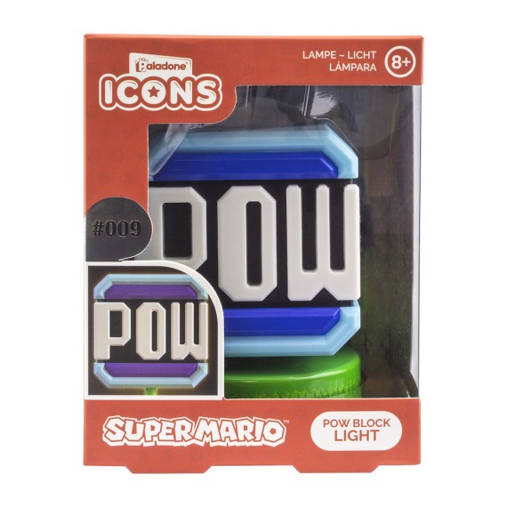 Super Mario: Pow Block - Icon Φωτιστικό | Merchandise - The Game Rules