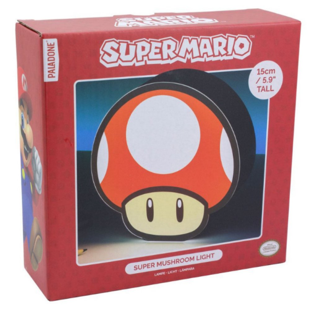 Super Mario - Super Mushroom 2D Φωτιστικό | Merchandise - The Game Rules