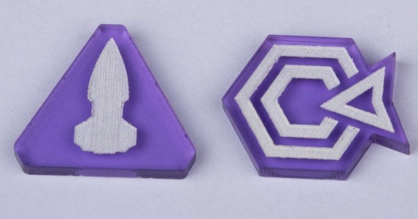 Twilight Imperium Command & Control Tokens - PURPLE