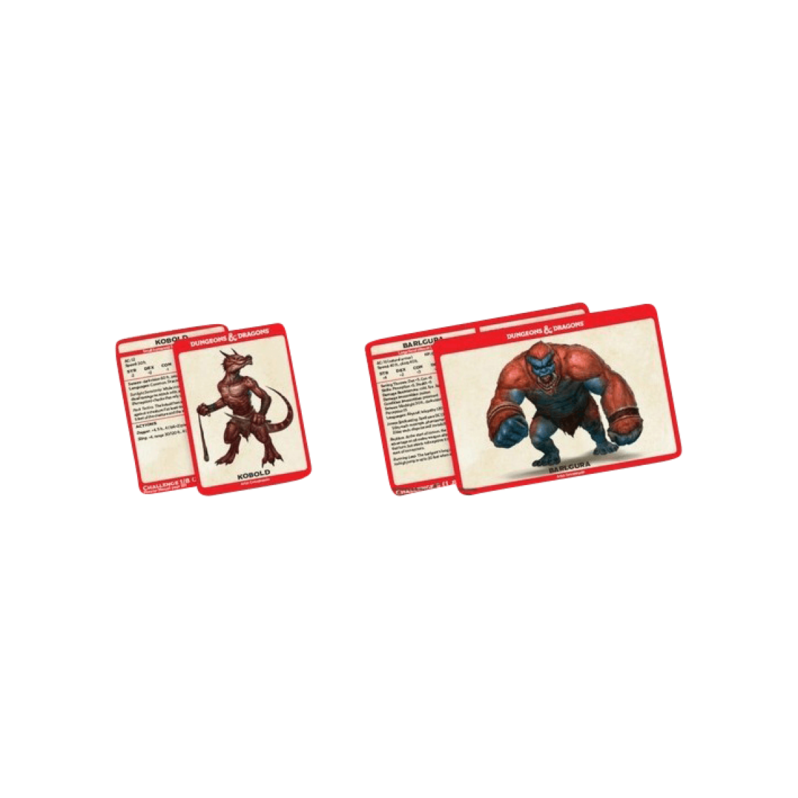D&D Monster Card Deck: Levels 0-5 (195 cards)