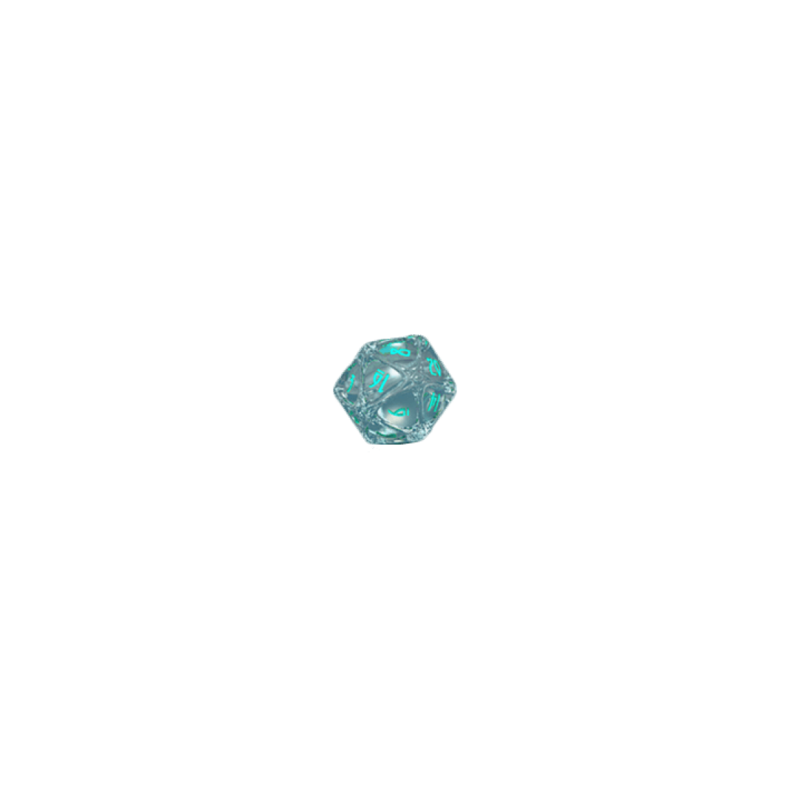 Wizard Level Up Pack: Ethereal Ice with Burning Blue - 1d20 Orb